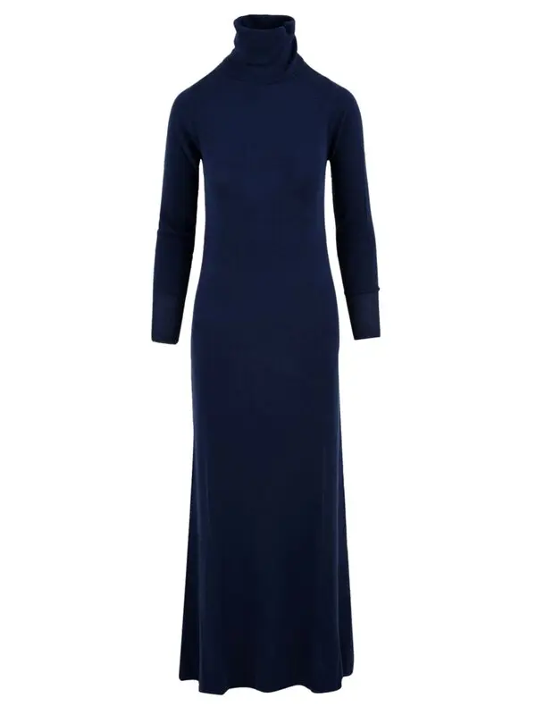 Aspesi Long Sleeve Maxi Dress - Blue