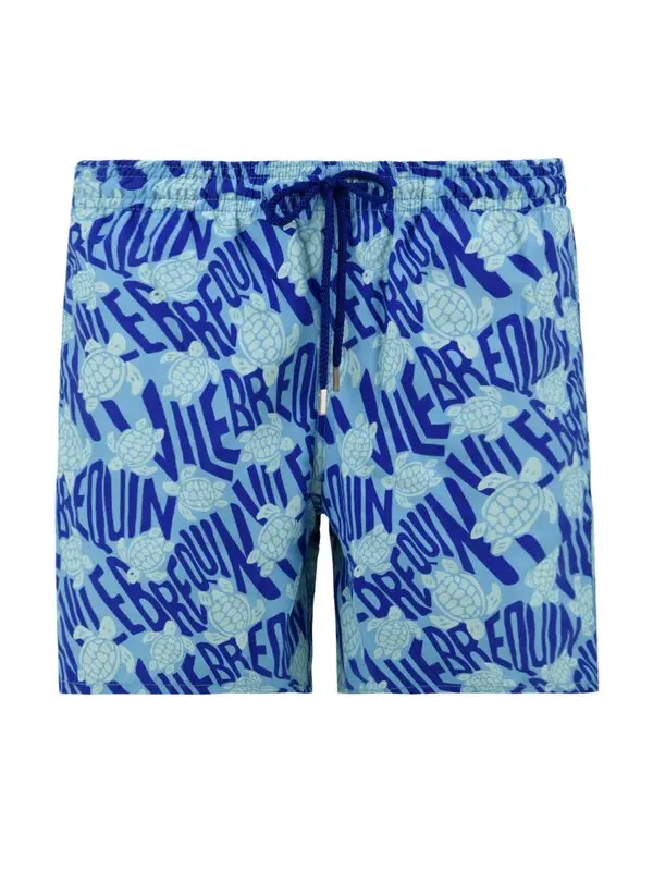 Vilebrequin Printed Swim Shorts - Topaze Blue