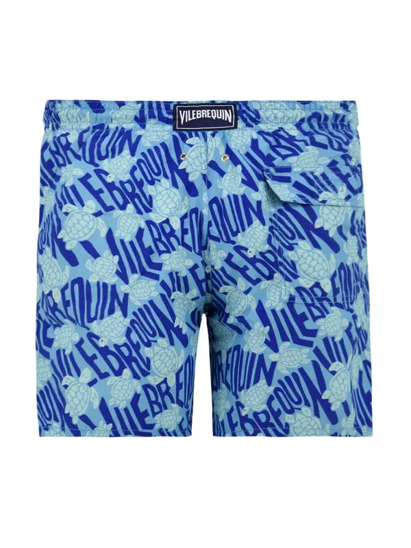 Vilebrequin Printed Swim Shorts - Topaze Blue