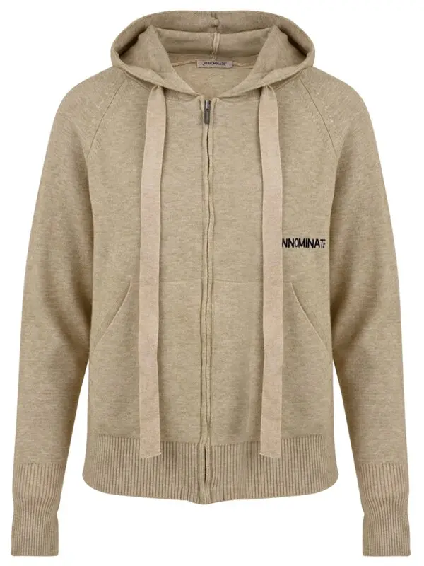 HINNOMINATE Hooded Zip-up Sweater
