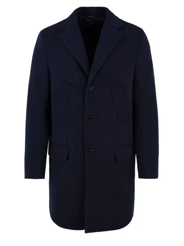 DANIELE ALESSANDRINI Tailored Coat - Blue