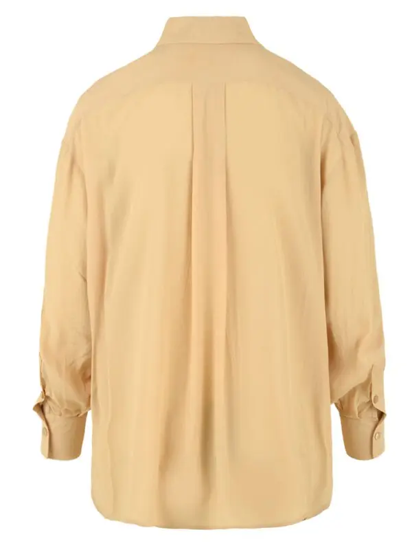 SOLOTRE Collared Button-down Shirt - Vanilla