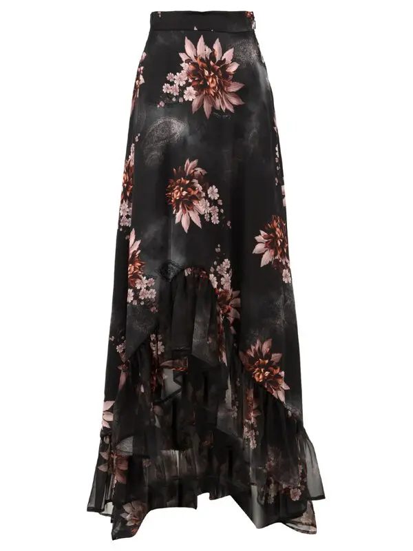 GAELLE Floral Print Skirt
