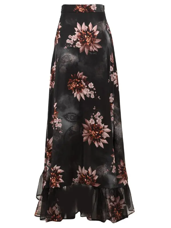GAELLE Floral Print Skirt