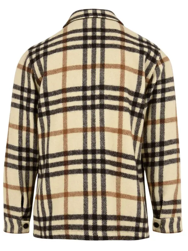 Aspesi Plaid Buttoned Coat