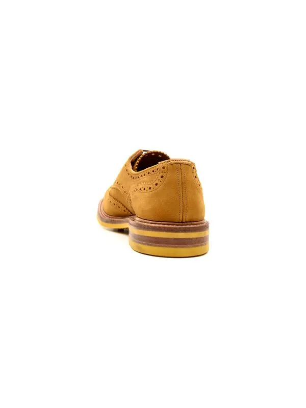 TRICKER'S Flat Shoes - Curry Suede