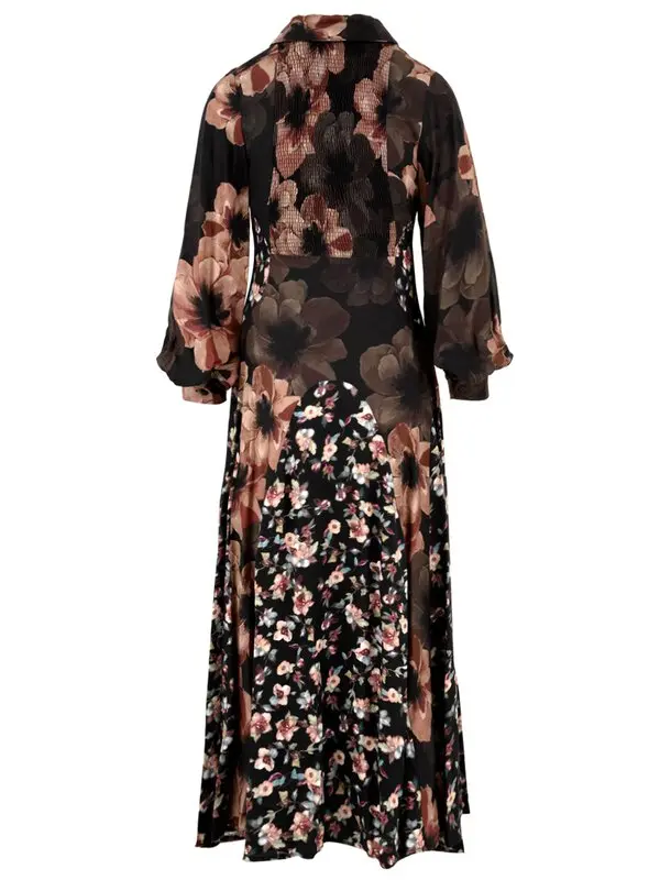 MAR DE MARGARITAS Printed Dress - Black