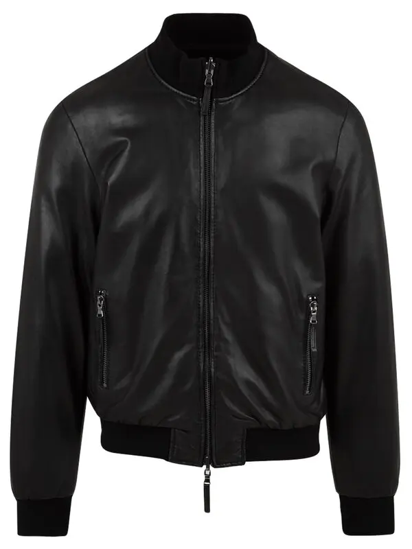 THE JACK LEATHERS Leather Zip-up Jacket