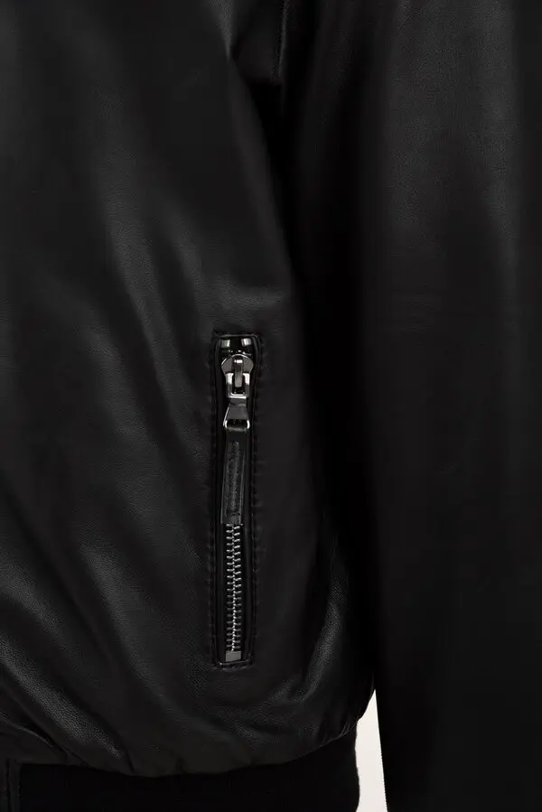 THE JACK LEATHERS Leather Zip-up Jacket