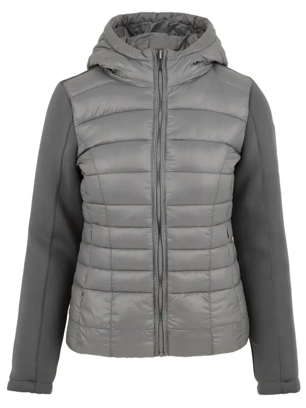 BOMBOOGIE Padded Zip-up Jacket - 535 Grigio