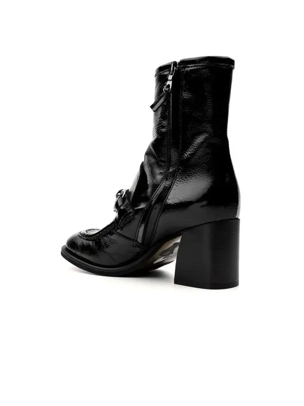 Zoe Ankle Boots - Naplak Nero