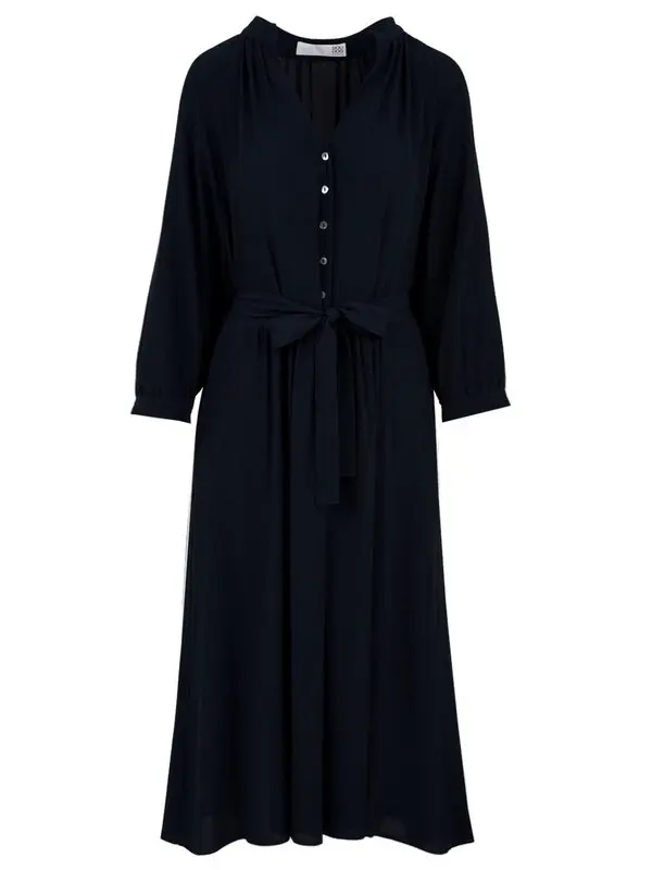 DOUUOD Midi Shirt Dress - Blue