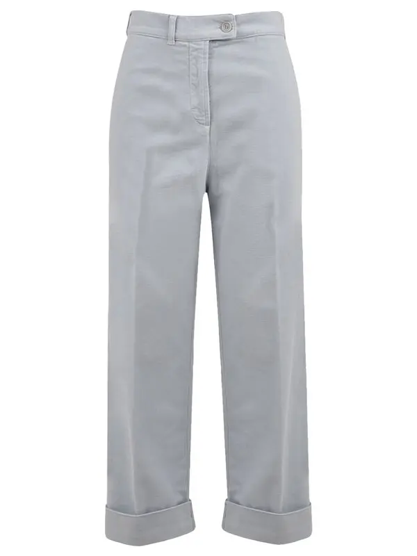 Aspesi Cuffed Wide Leg Trousers
