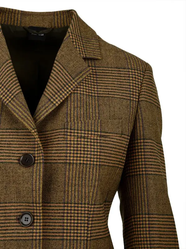 Aspesi Tailored Plaid Blazer
