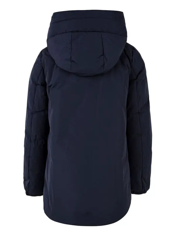 Add Down Padded Coat - Blue
