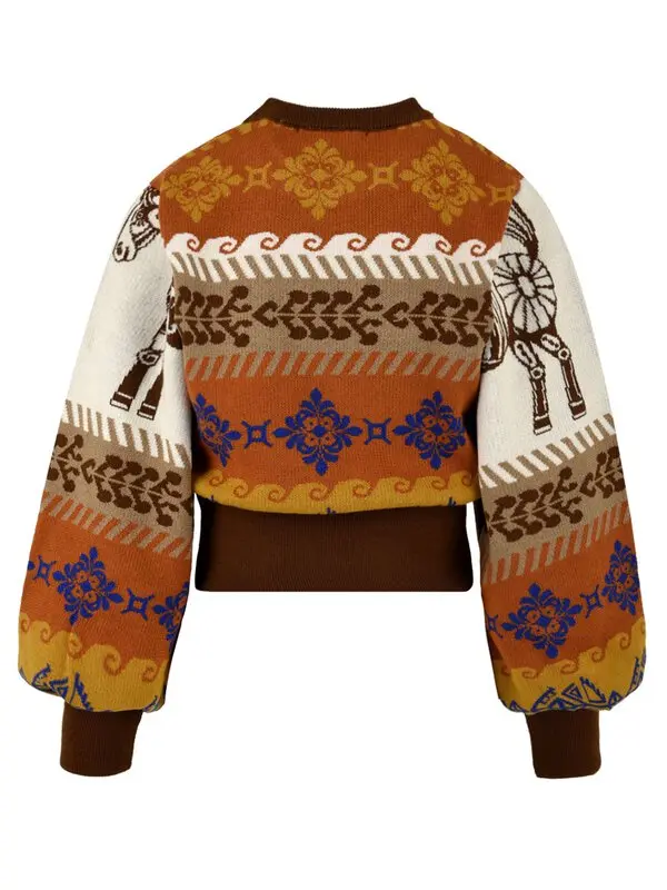 AKEP Printed Pullover Sweater