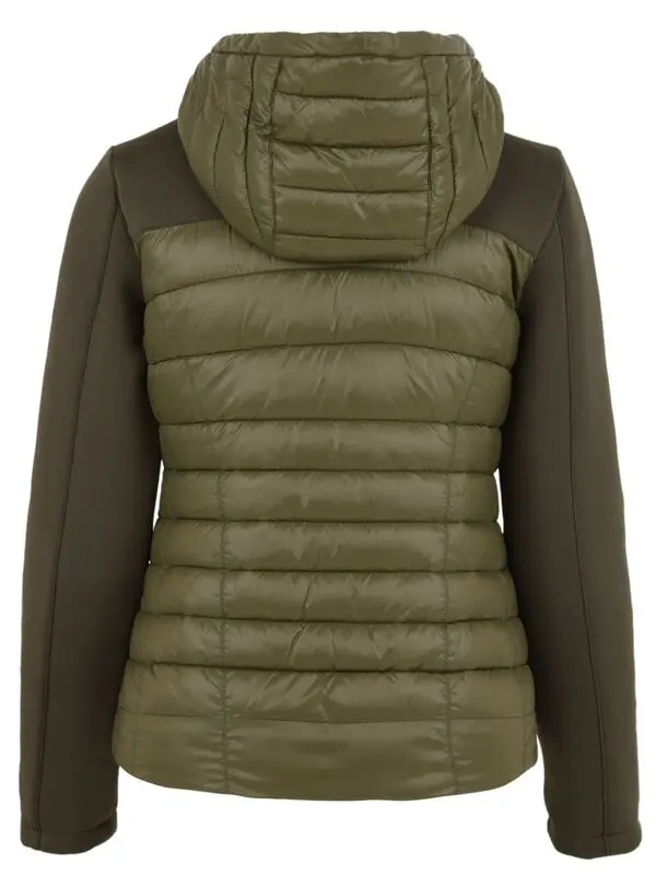 BOMBOOGIE Quilted Zip-up Coat - 341 Verde