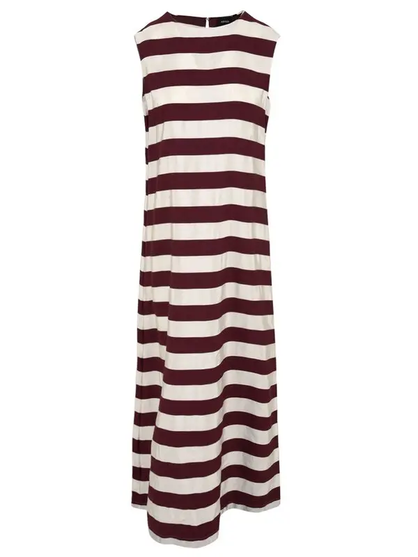 Aspesi Striped Dresses - 20011 Beige/bordo''