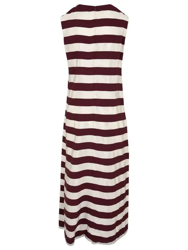 Aspesi Striped Dresses - 20011 Beige/bordo''