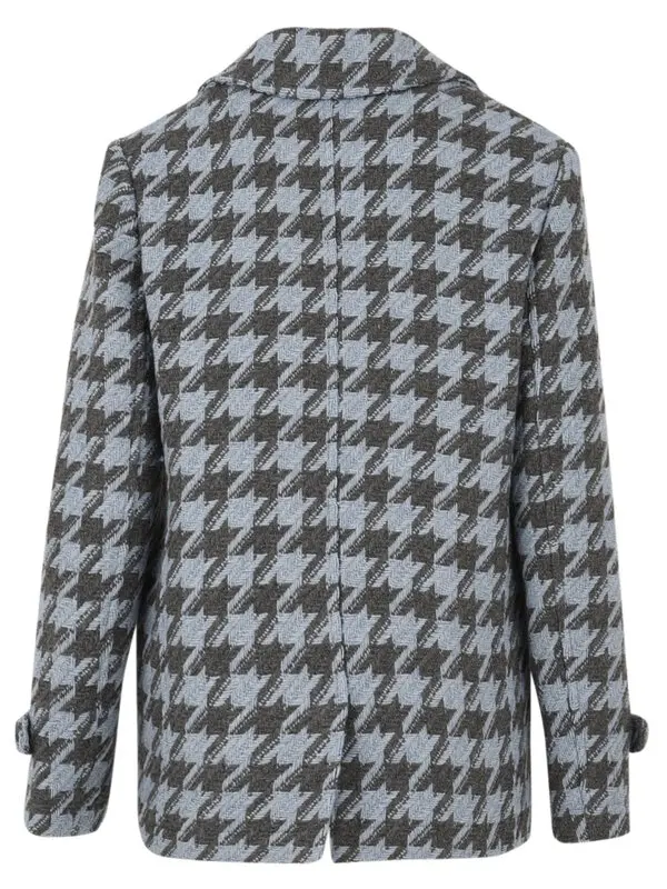 L' AUTRE CHOSE Houndstooth Double Breasted Jacket