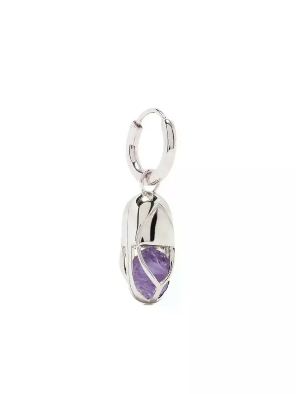 CAPSULE ELEVEN Amethyst Drop Earring - Silver