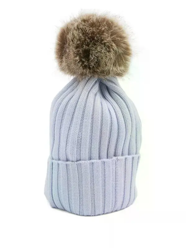 Moncler Ribbed-knit Beanie With Pom-pom