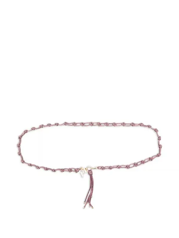 Rosantica Knotted Tassel Bag Strap - Pink