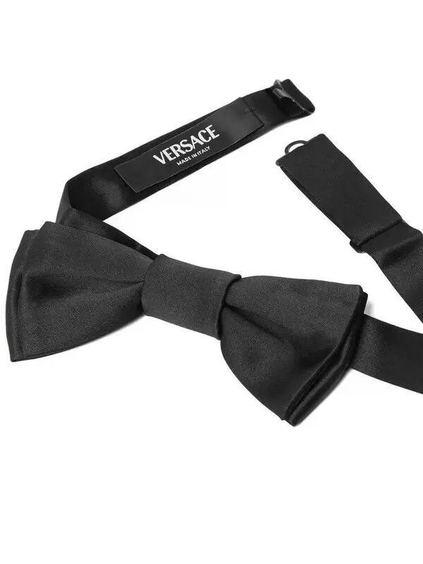 Versace Satin Bow Tie - Black