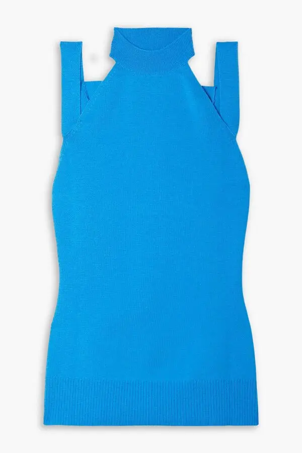 Monse Cutout Merino Wool-blend Tank