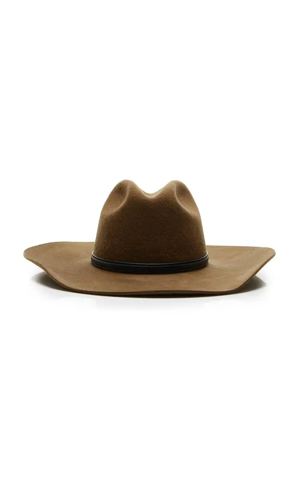 Janessa Leoné Nash Wool Fedora - Brown