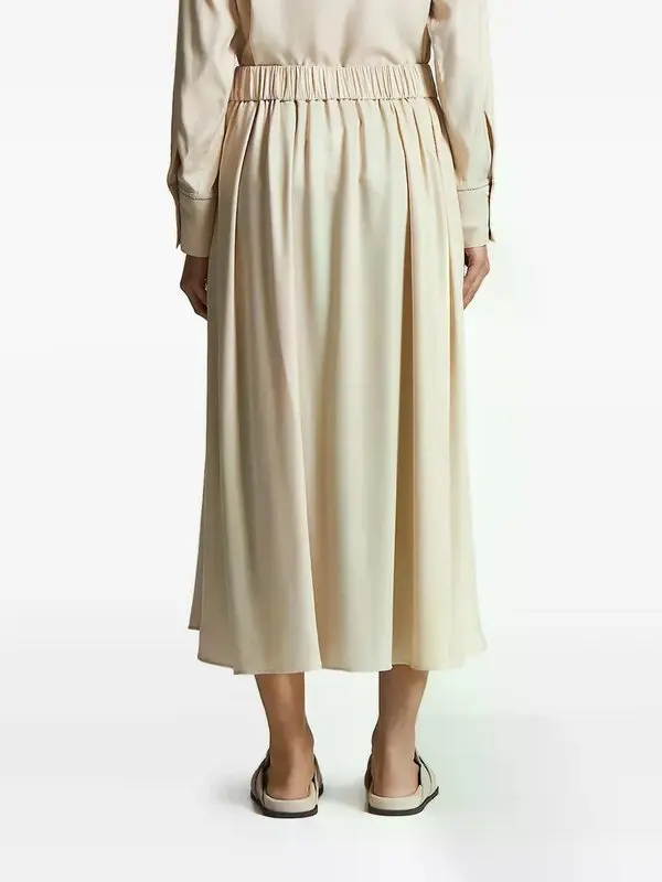 Peserico Pleated A-line Skirt
