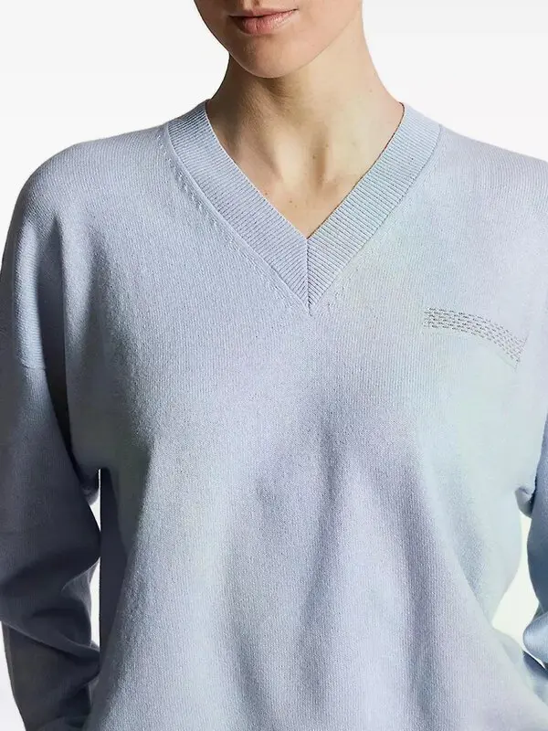 Peserico V-neck Embellished Sweater
