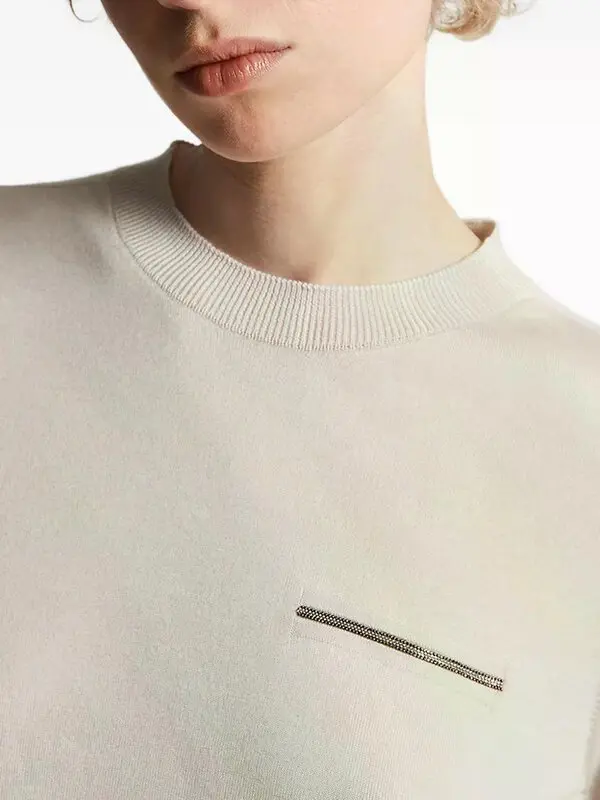 Peserico Embellished Crew-neck Sweater