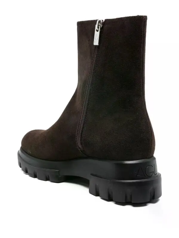 Agl 40mm Elastic-panel Round-toe Boots