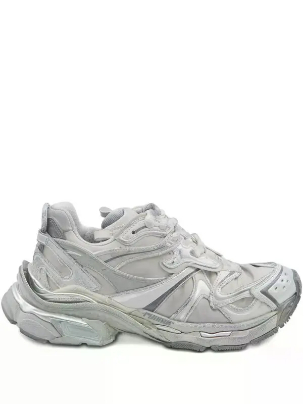 Balenciaga Runner 2 Printed-logo Sneakers - Grey