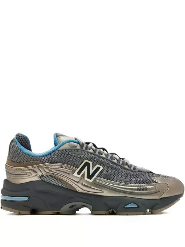 NEW BALANCE 1000 Metallic-mesh Sneakers - Blue