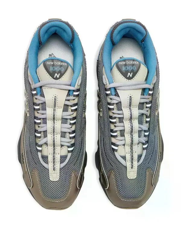 NEW BALANCE 1000 Metallic-mesh Sneakers - Blue