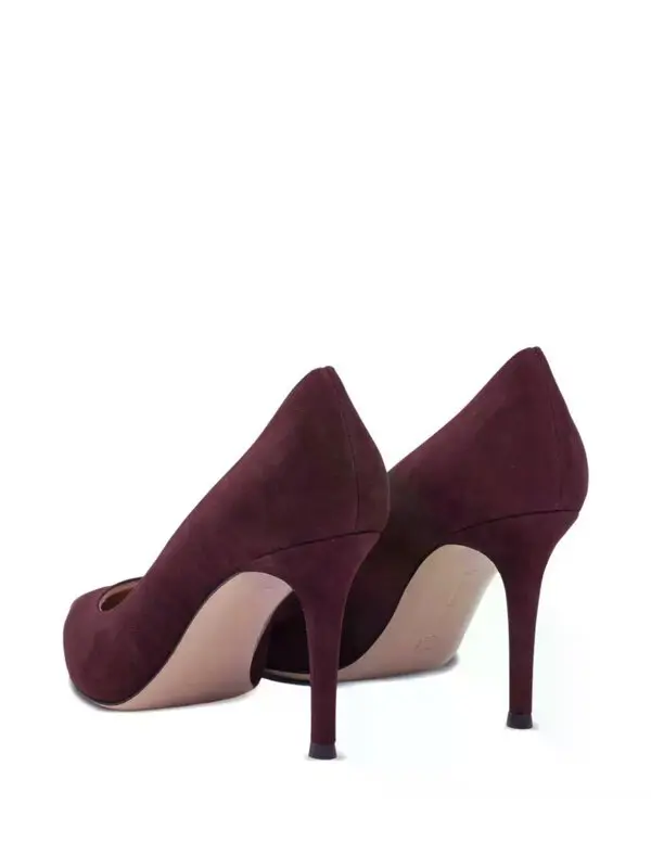 GIANVITO ROSSI 85mm Suede Pointed Toe Stiletto Pumps