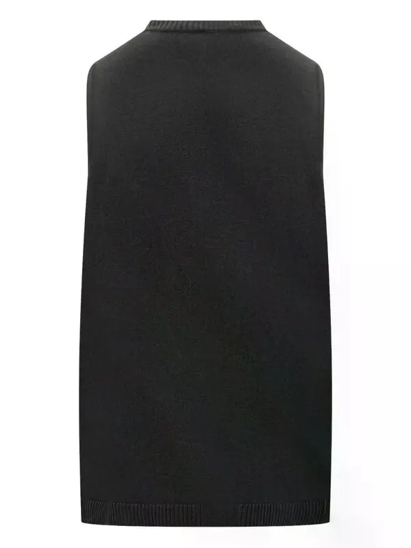 Y3 Embossed-logo Knitted Vest