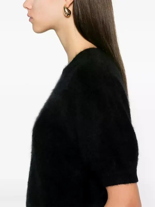 LISA YANG Juniper Knitted Top - Black