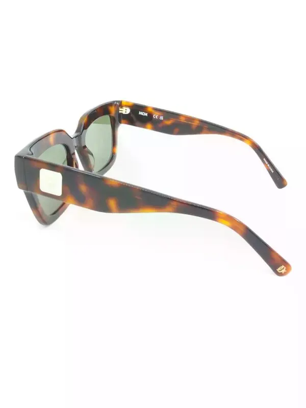 Mcm Tortoiseshell Square-frame Sunglasses - Brown