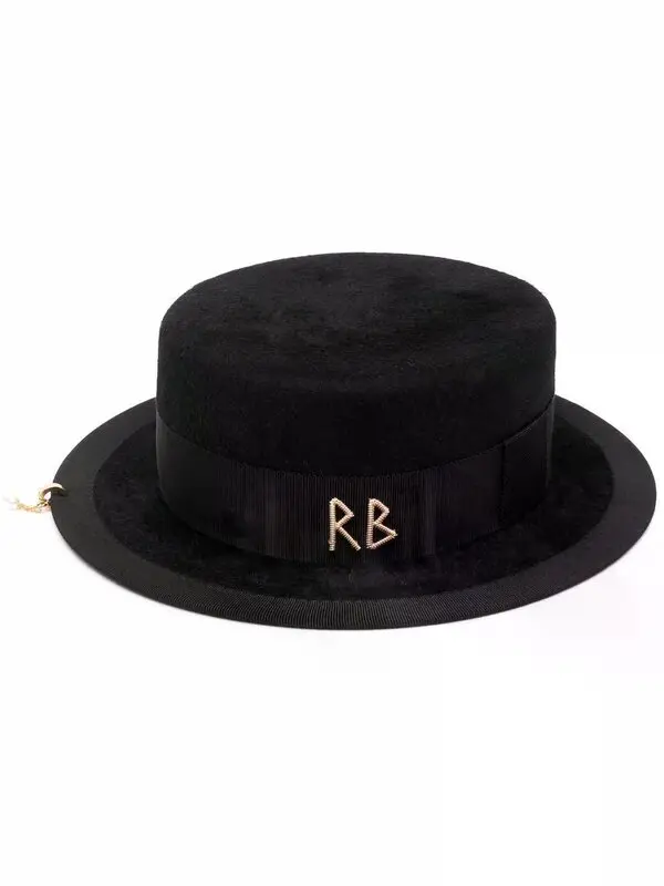 Ruslan Baginskiy Canotier Hat - Black