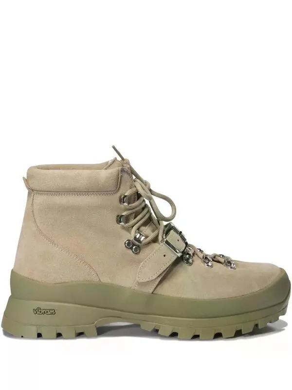NONNATIVE Buckle-strap Lace-up Boots