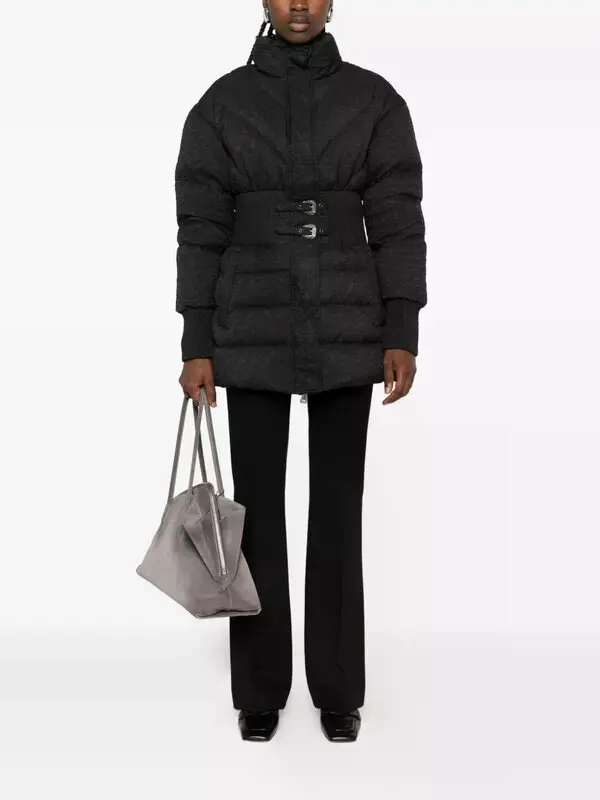 Versace Quilted Belted Jacket
