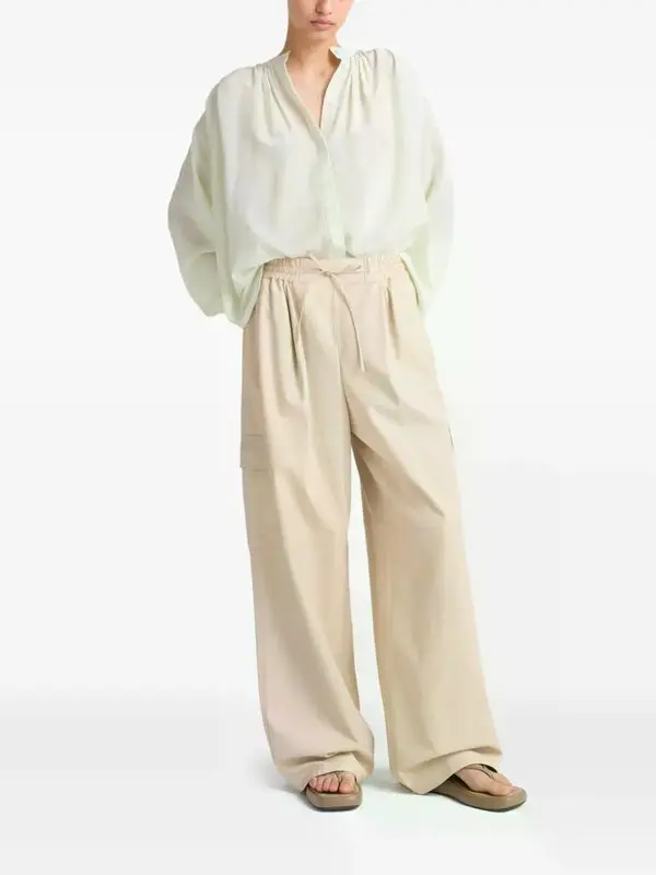 YVES SALOMON Leather Trousers
