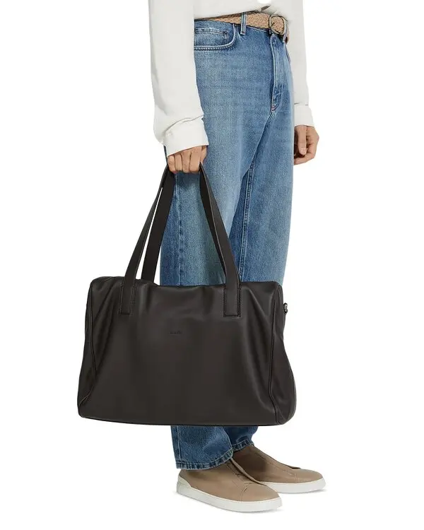 Zegna Secondskin Leather Everyday Bag