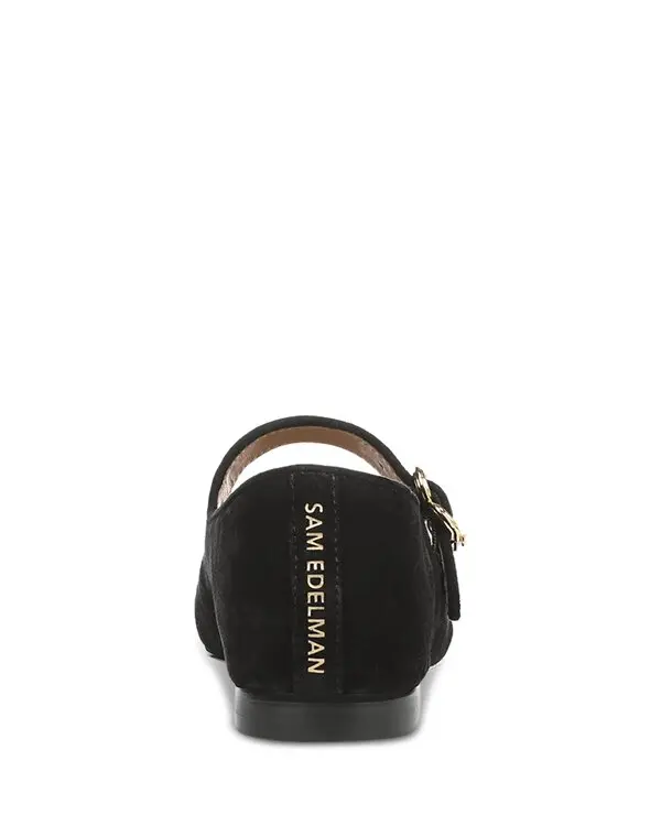 Sam Edelman Michaela Buckled Flats - Black