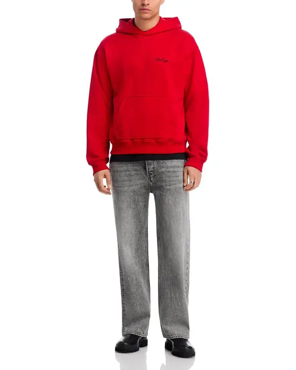 Helmut Lang Relaxed Fit Graphic Logo Hoodie