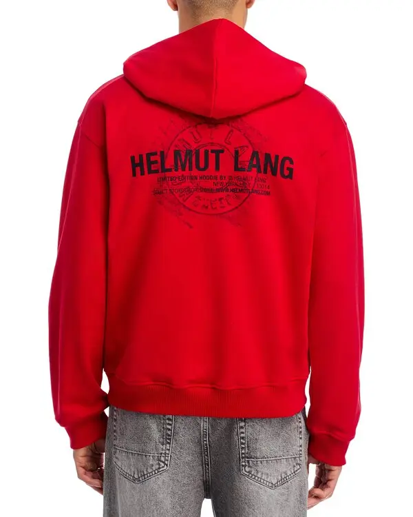 Helmut Lang Relaxed Fit Graphic Logo Hoodie