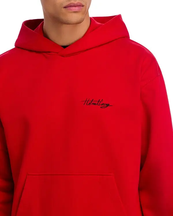 Helmut Lang Relaxed Fit Graphic Logo Hoodie
